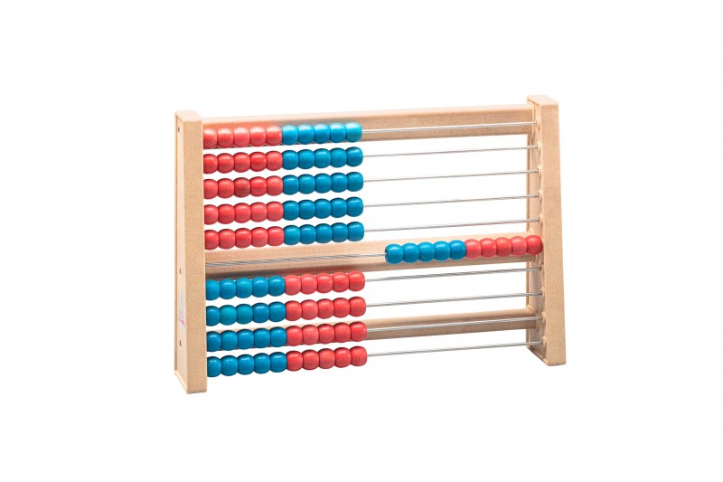 Abacus with 100 balls red / blue - Sustainable Education Resources