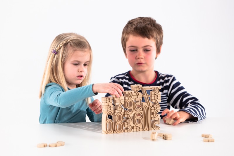Tower Numbers number space of 100 (34 pcs) - Sustainable Education ...