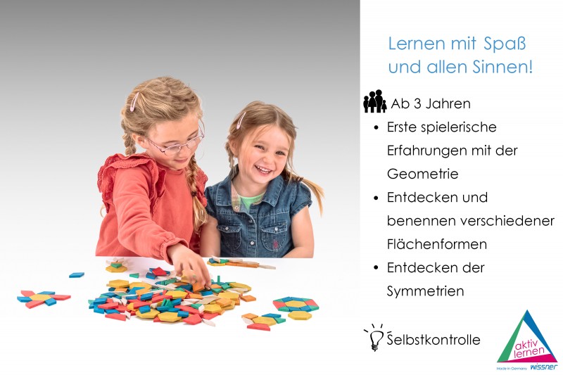 Pattern blocks (250 pcs) - Sustainable Education Resources